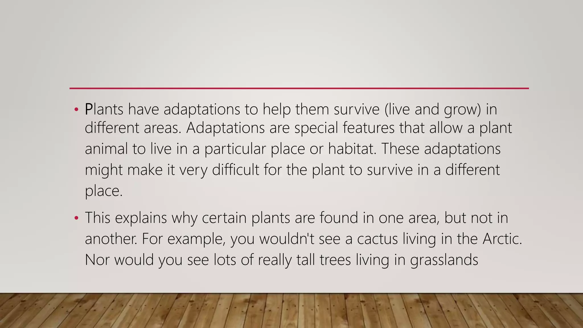 Anatomical adaptations of plants | PPTX