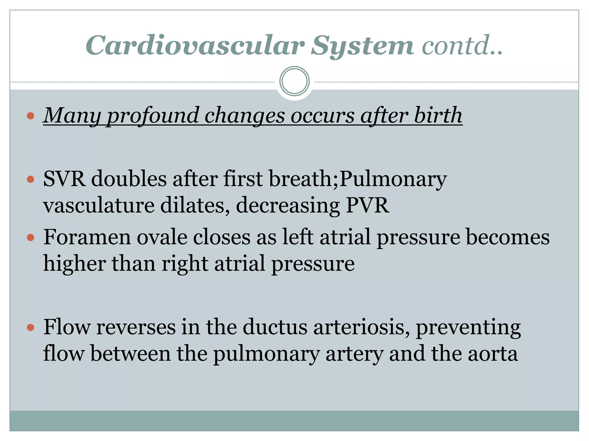Anatomical and physiological differences between an adult and neonates ...