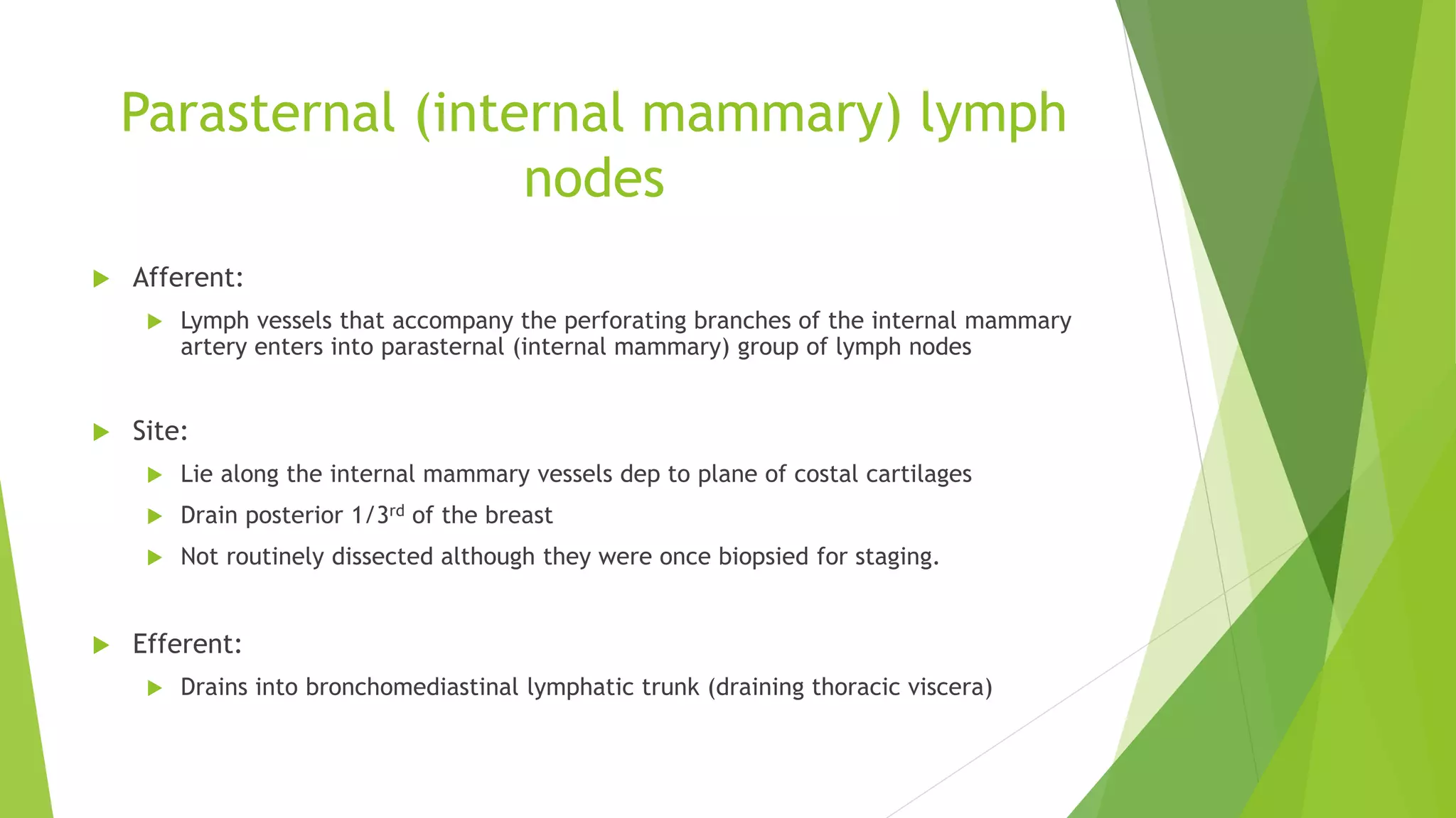 Anatomical basis of spread of breast carcinoma | PPTX