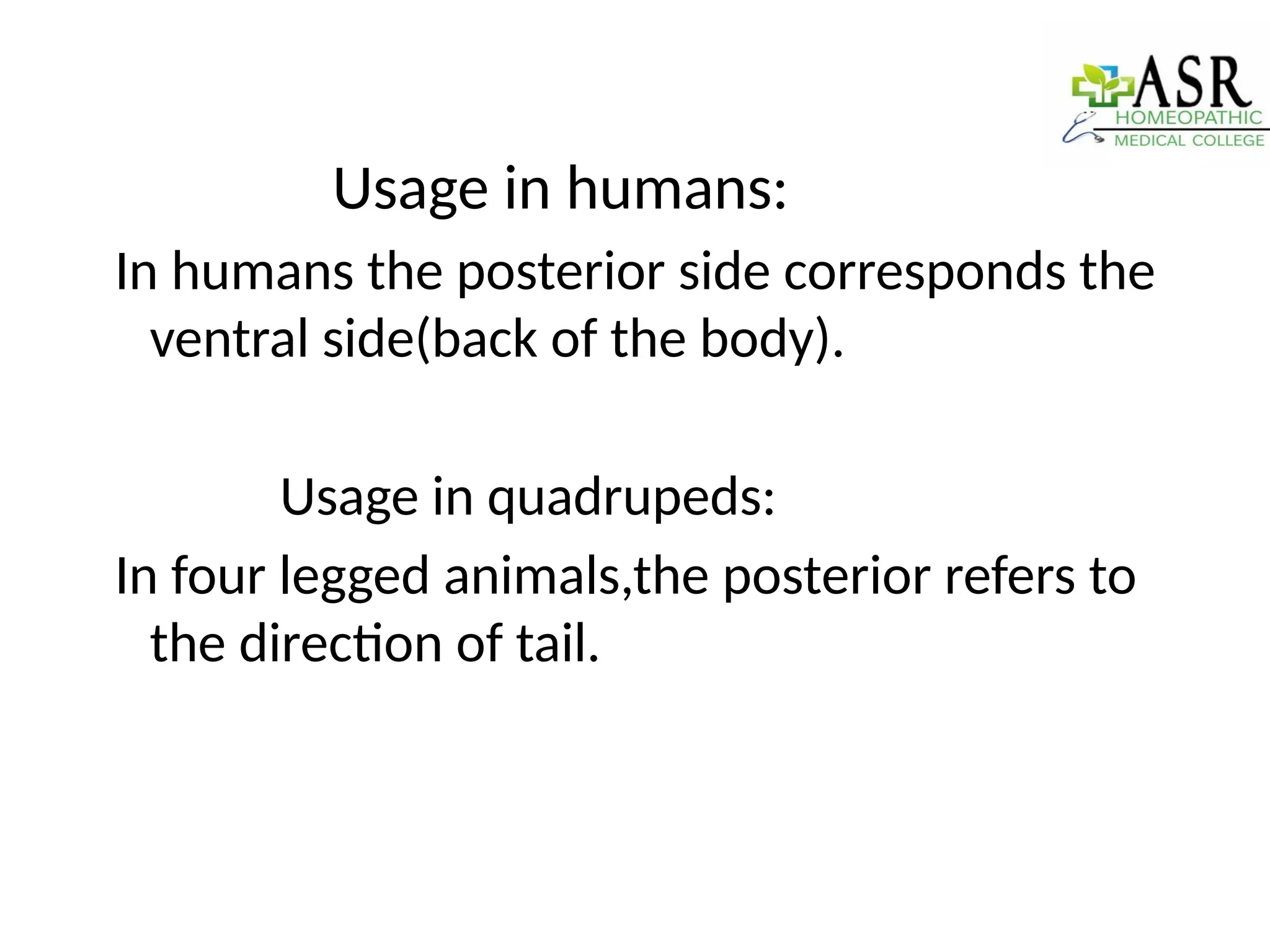 ANATOMICAL DIRECTIONAL TERMS. pptx | PPT