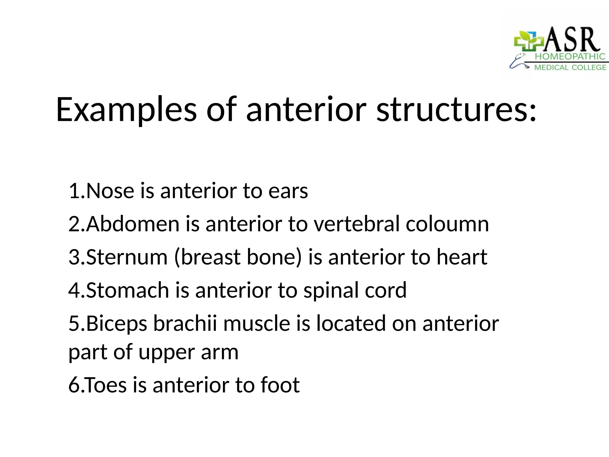 ANATOMICAL DIRECTIONAL TERMS. pptx | PPT