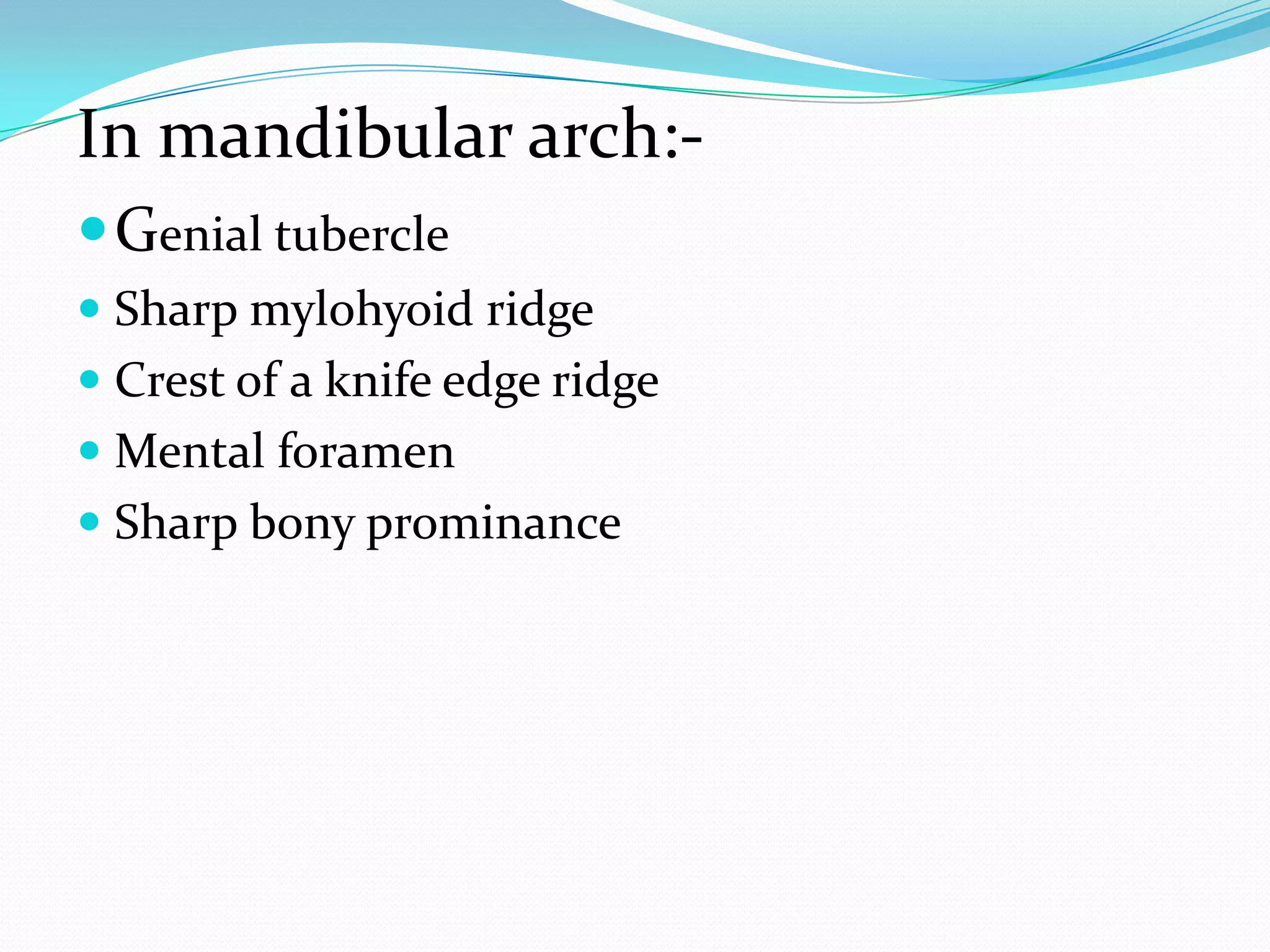 Anatomical Landmarks for Complete Dentures | PPTX | Dental Health ...