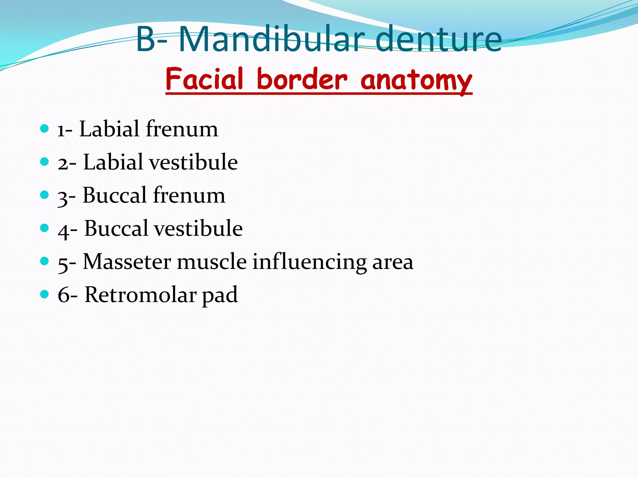 Anatomical Landmarks for Complete Dentures | PPTX | Dental Health ...