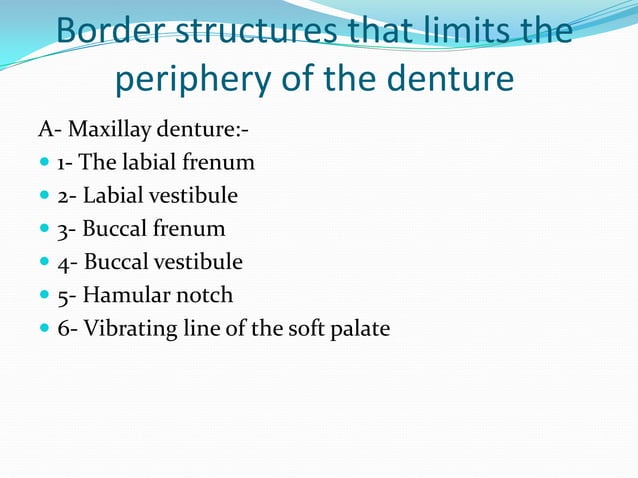 Anatomical Landmarks for Complete Dentures | PPTX | Dental Health ...