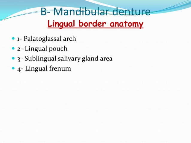 Anatomical Landmarks for Complete Dentures | PPTX | Dental Health ...