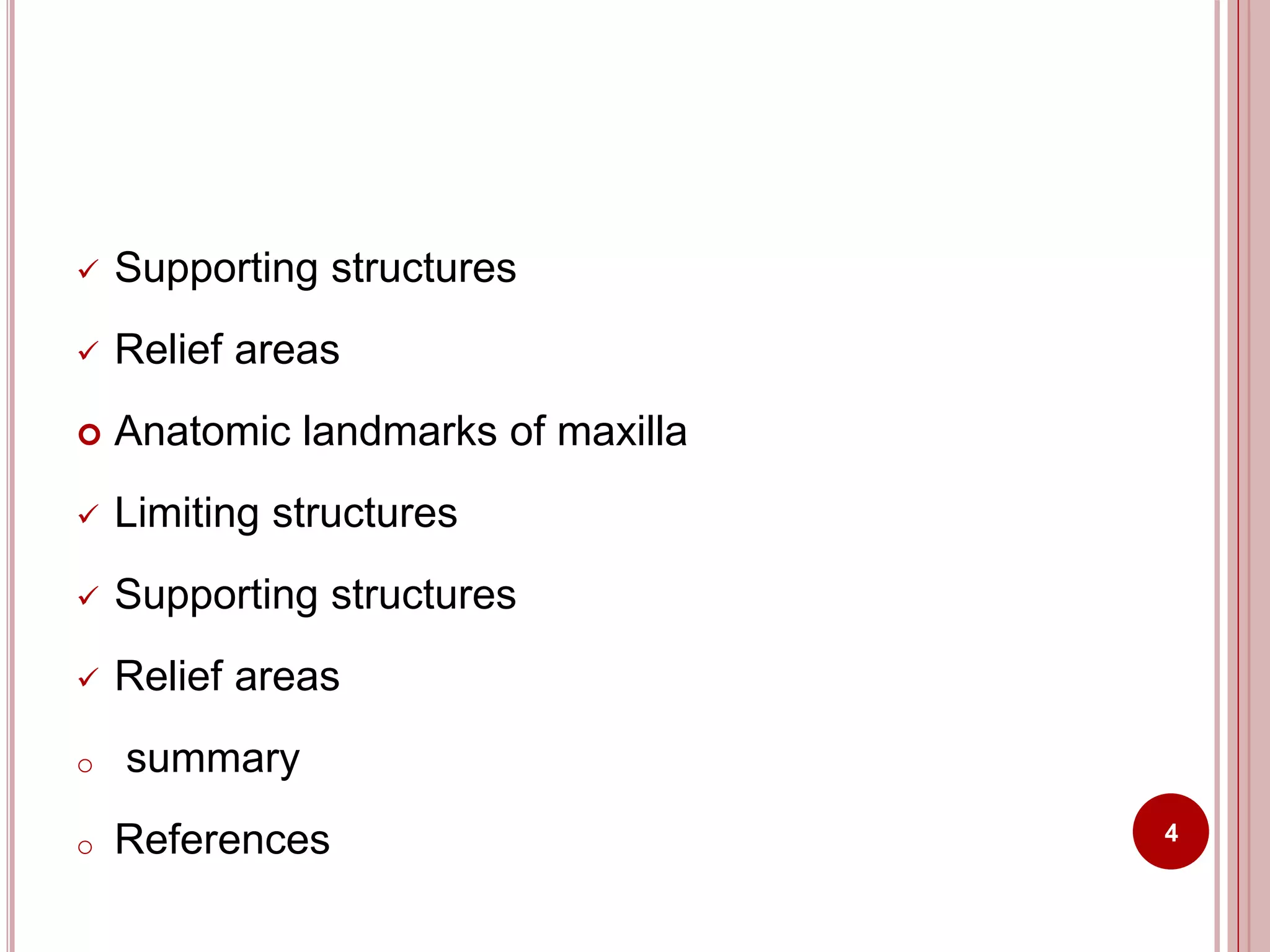 Anatomical landmarks of maxilla and mandible | PPTX