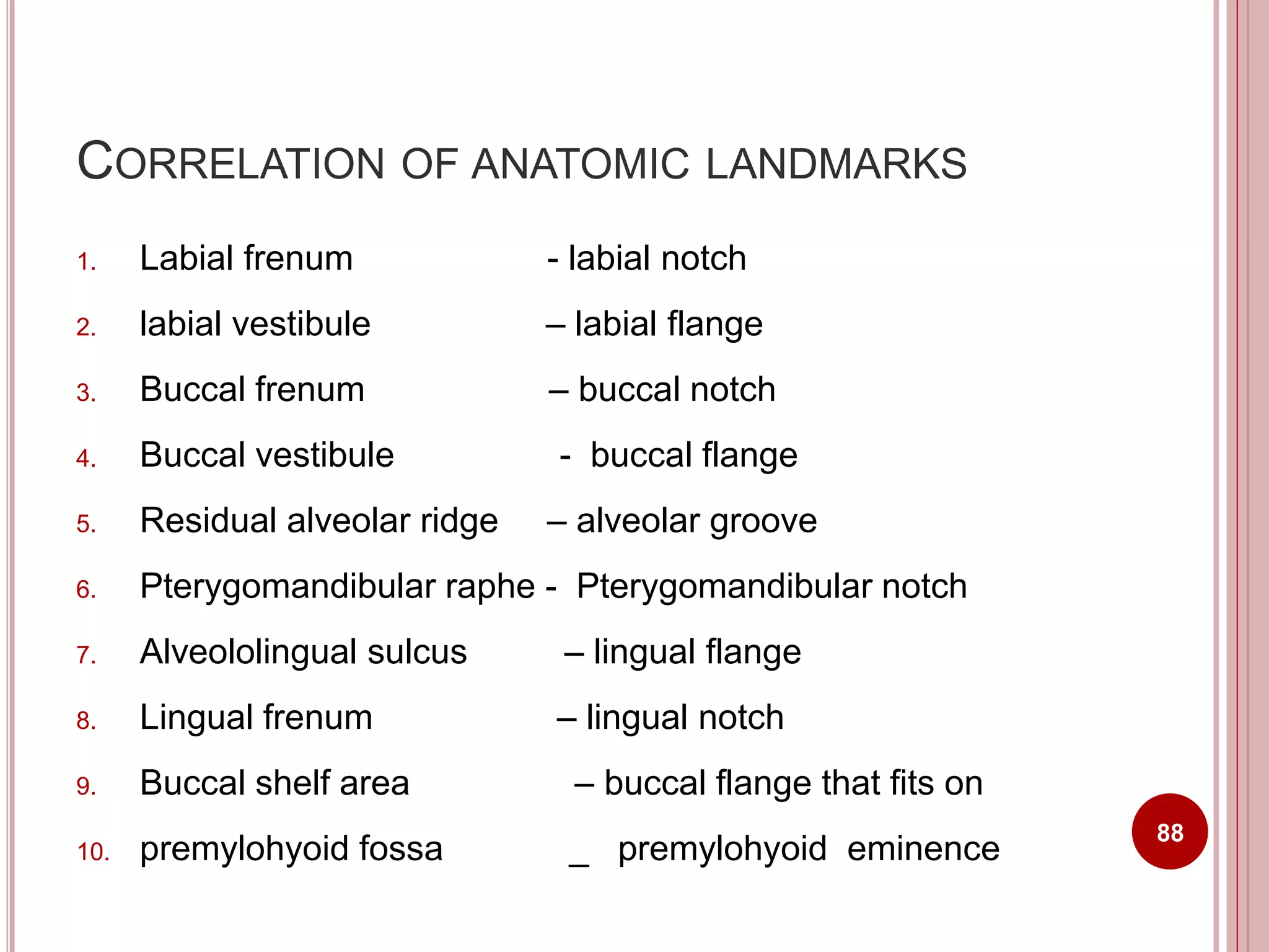 Anatomical landmarks of maxilla and mandible | PPTX
