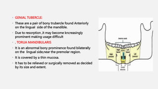 Anatomical landmarks in mandible | PPTX