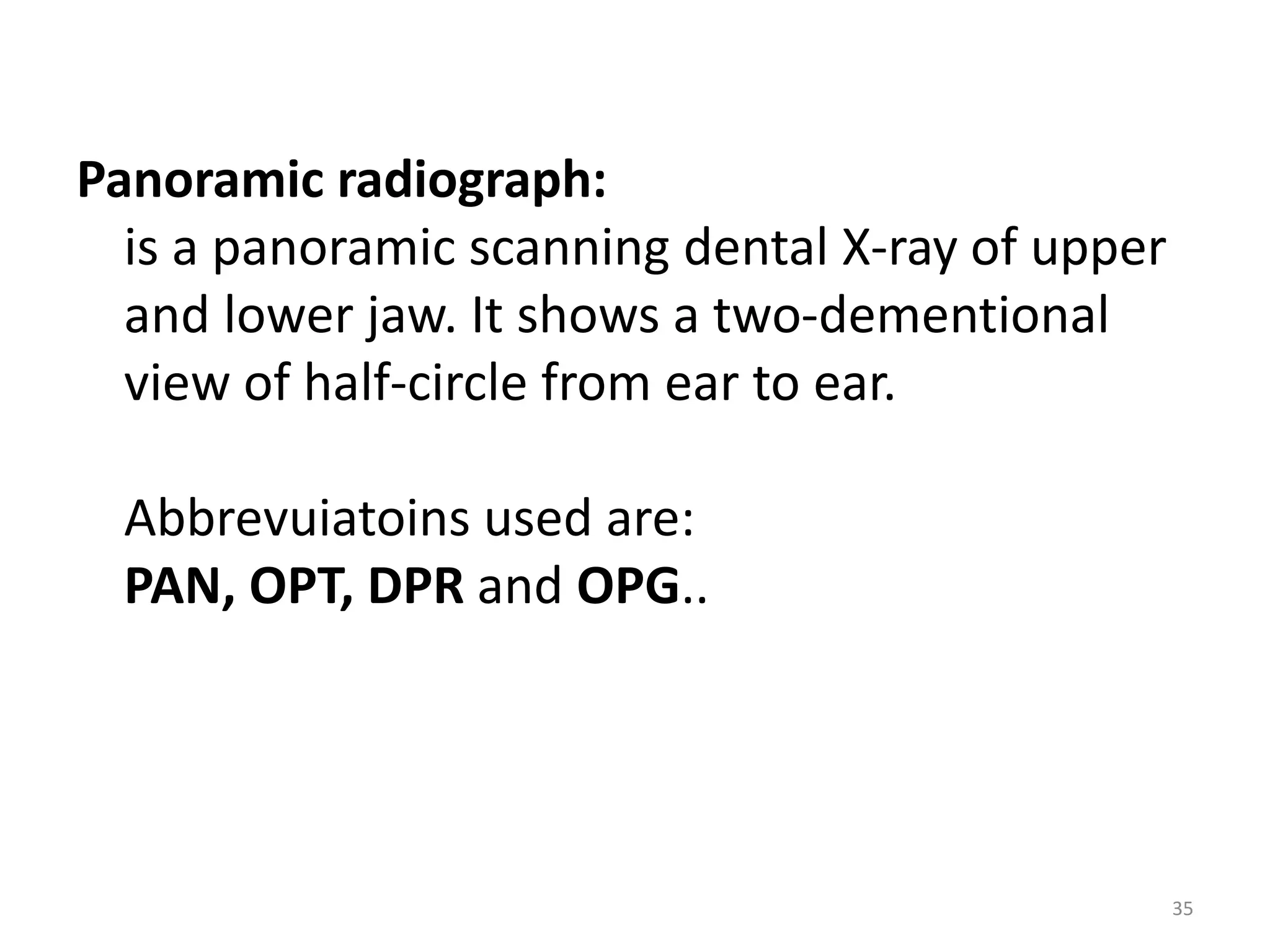 Anatomical landmarks in Periapical and Orthopantomogram X-ray | PPTX