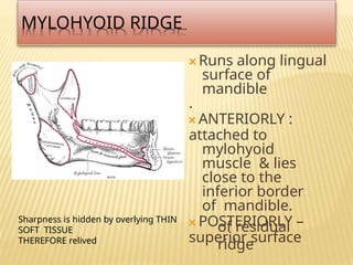 anatomicallandmarksmandible complete edentulous mouth | PPTX