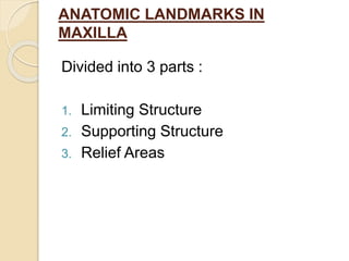 ANATOMICAL LANDMARKS OF EDENTULOUS MOUTH IN COMPLETE DENTURE.pptx