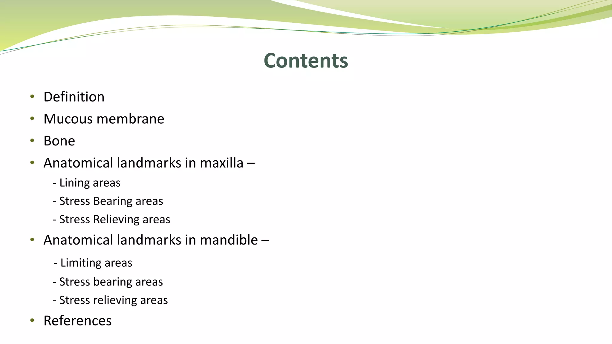 Anatomical landmarks of maxilla and mandible [autosaved] | PPTX