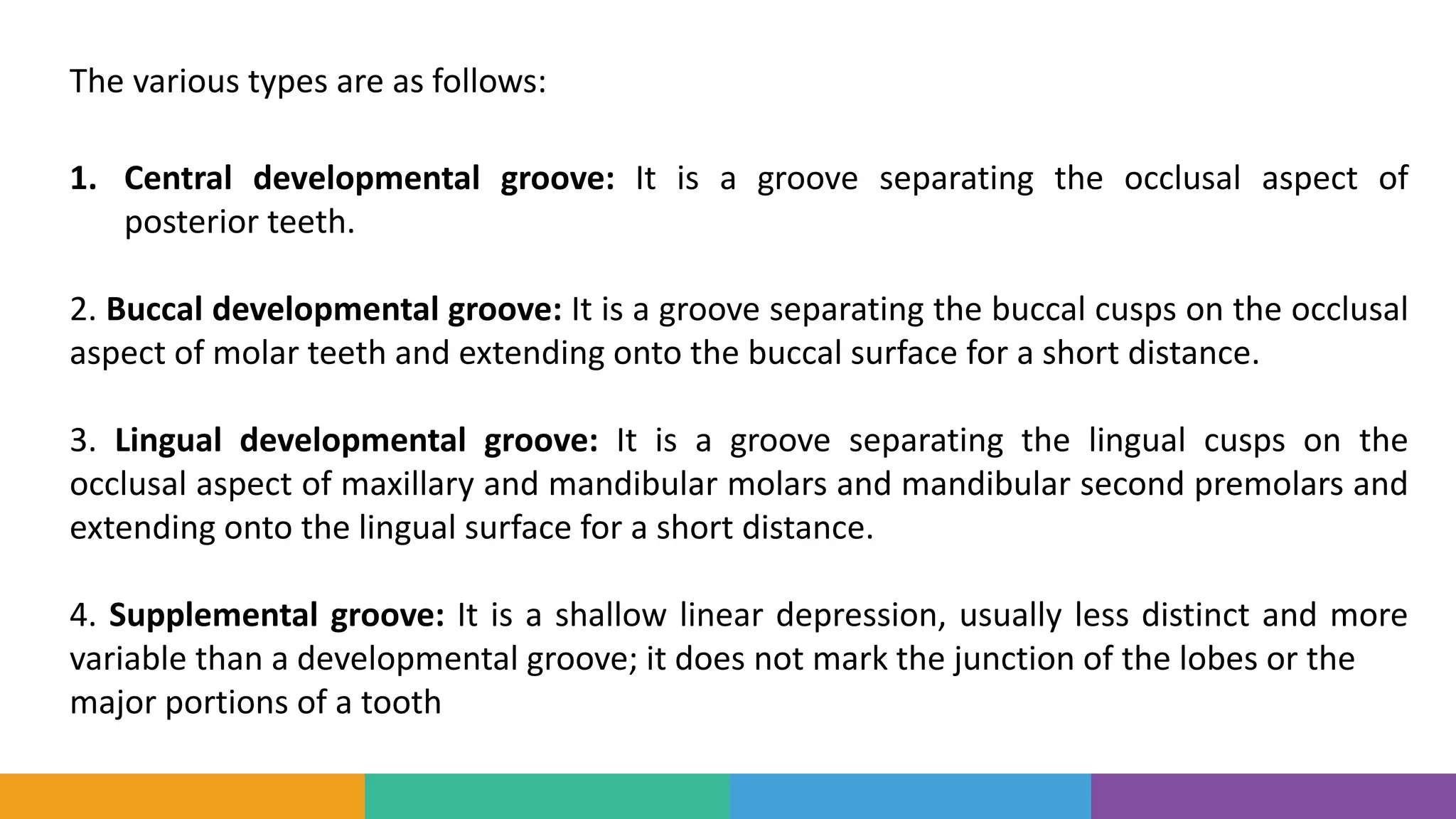 Anatomical Landmarks of tooth.pptx | Dental Health | Diseases and ...