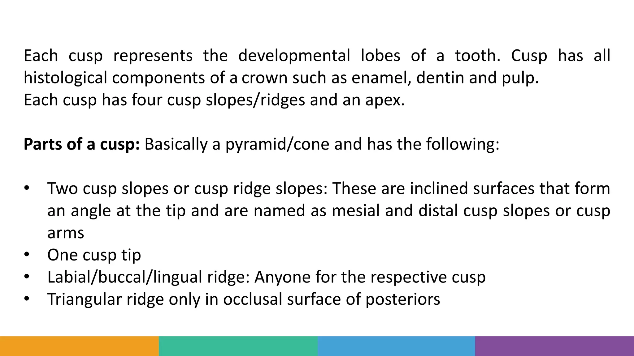 Anatomical Landmarks of tooth.pptx | Dental Health | Diseases and ...