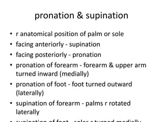 Anatomical motions | PPTX