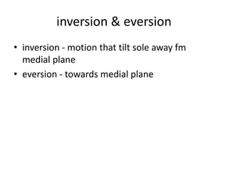 Anatomical motions | PPTX