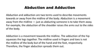 Anatomical movement - terms & medical information | PPTX