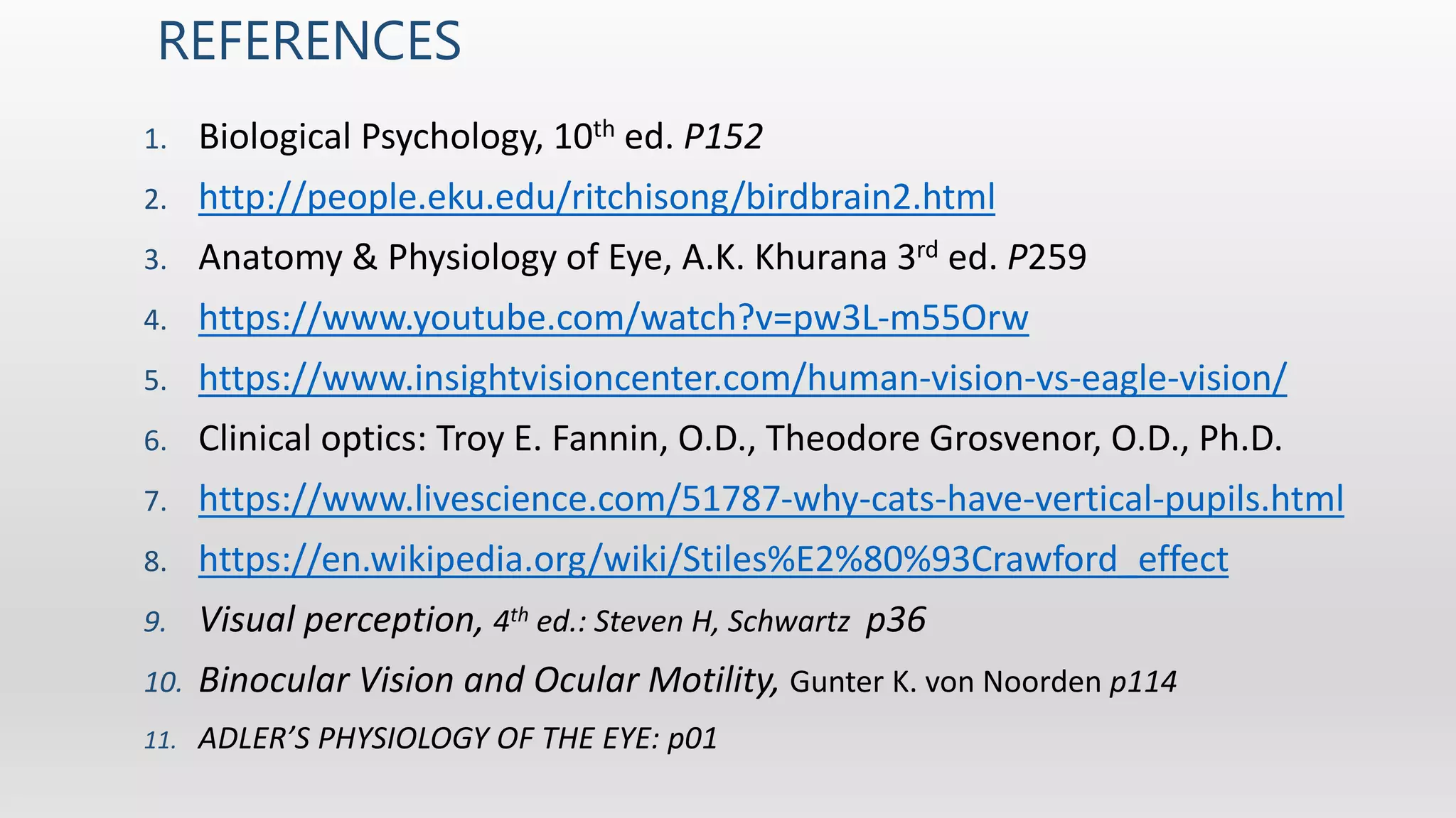 Anatomical & physiological basis of visual acuity | PPTX