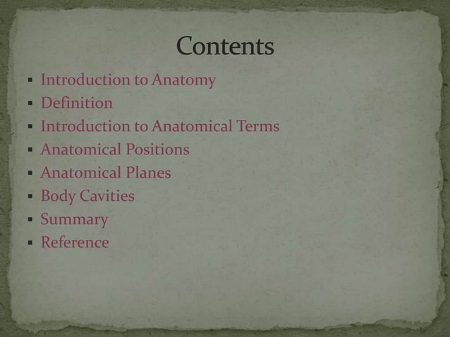 Anatomical planes & cavities | PPTX