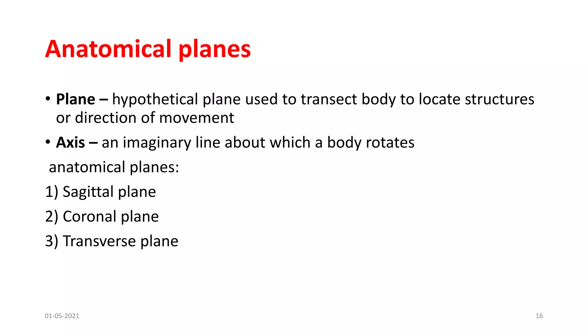 Anatomical planes ppt | PPTX