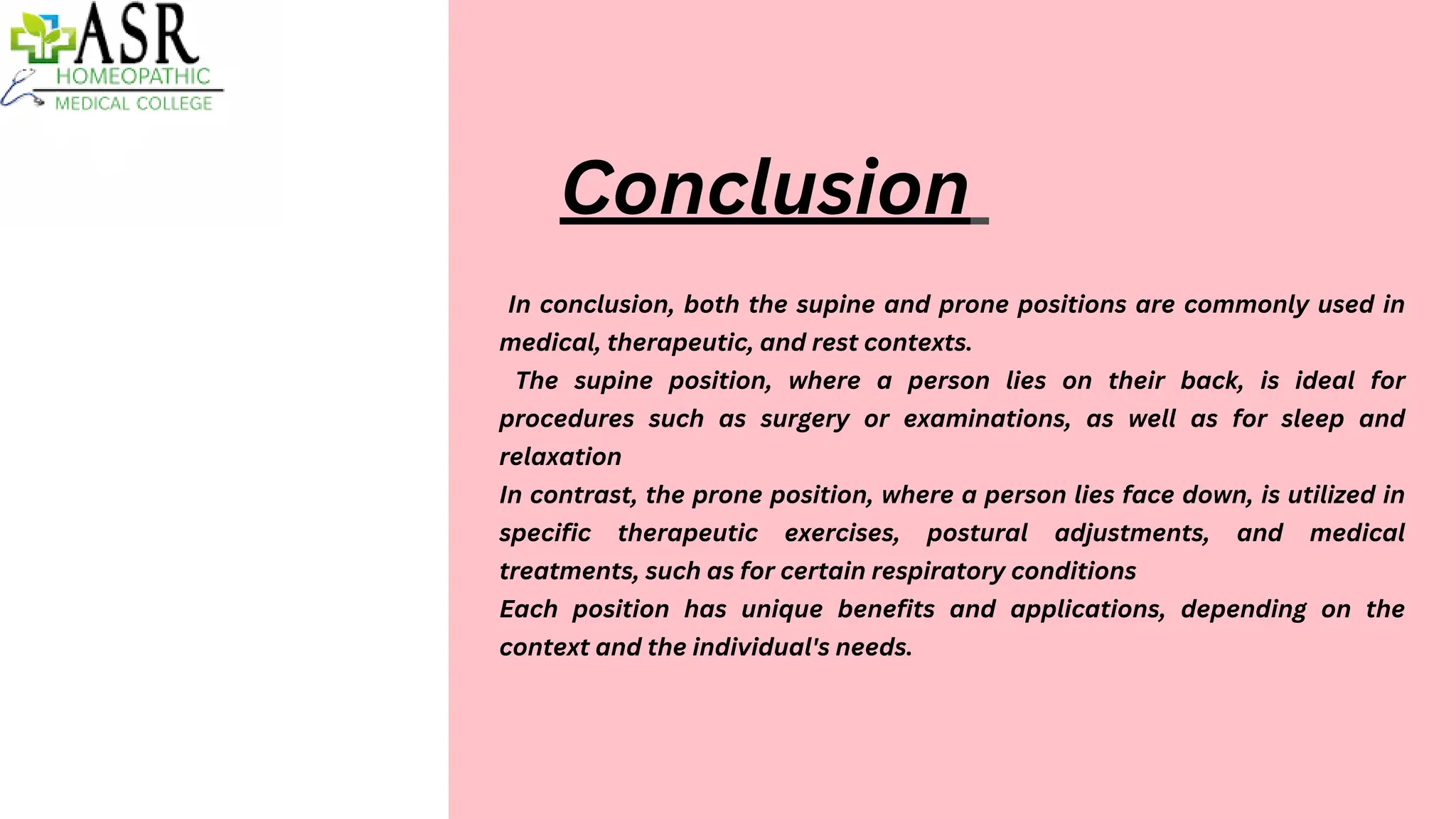 Anatomical positions Supine and prone position | PPT