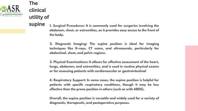 Anatomical positions Supine and prone position | PPT