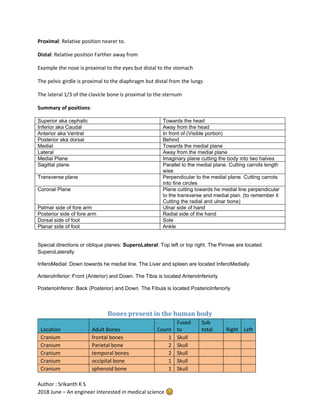 Anatomical positions and examples | PDF
