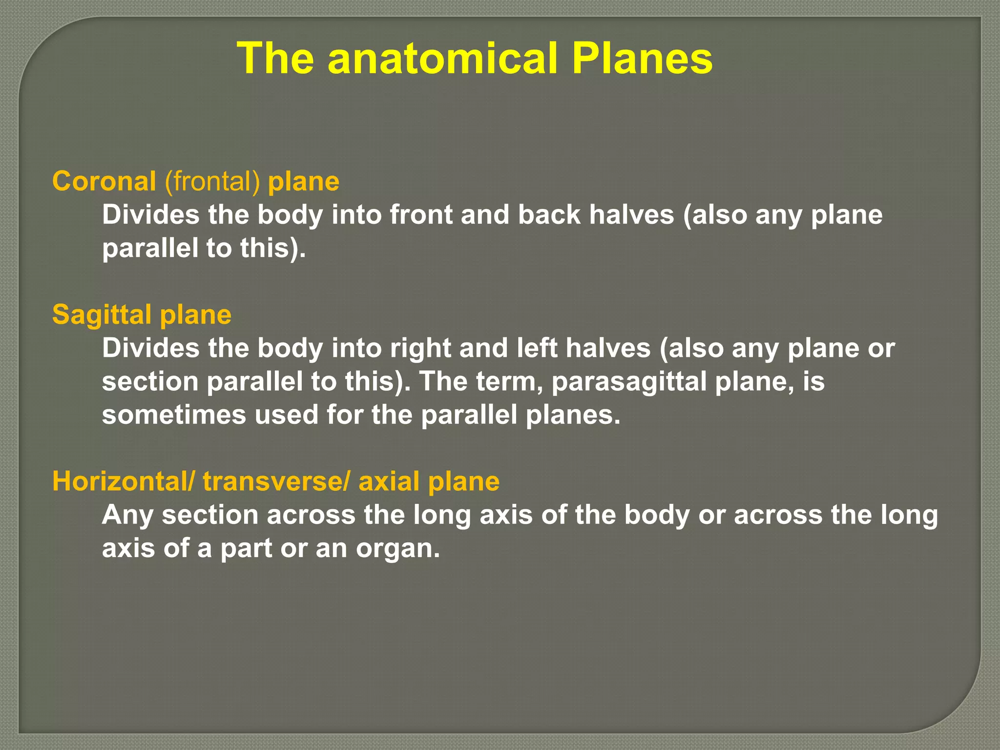 Introduction to Anatomy (Anatomical Terms) | PPTX