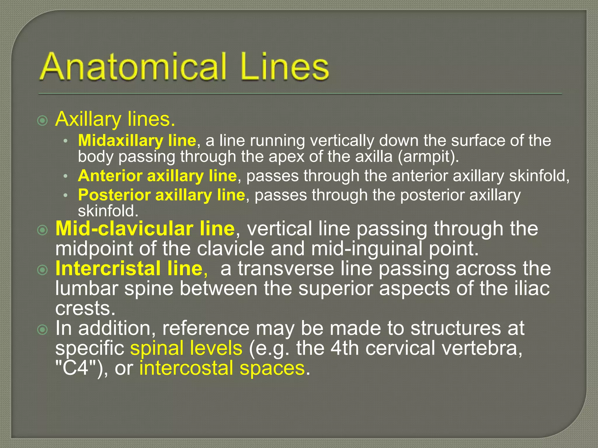 Introduction to Anatomy (Anatomical Terms) | PPTX