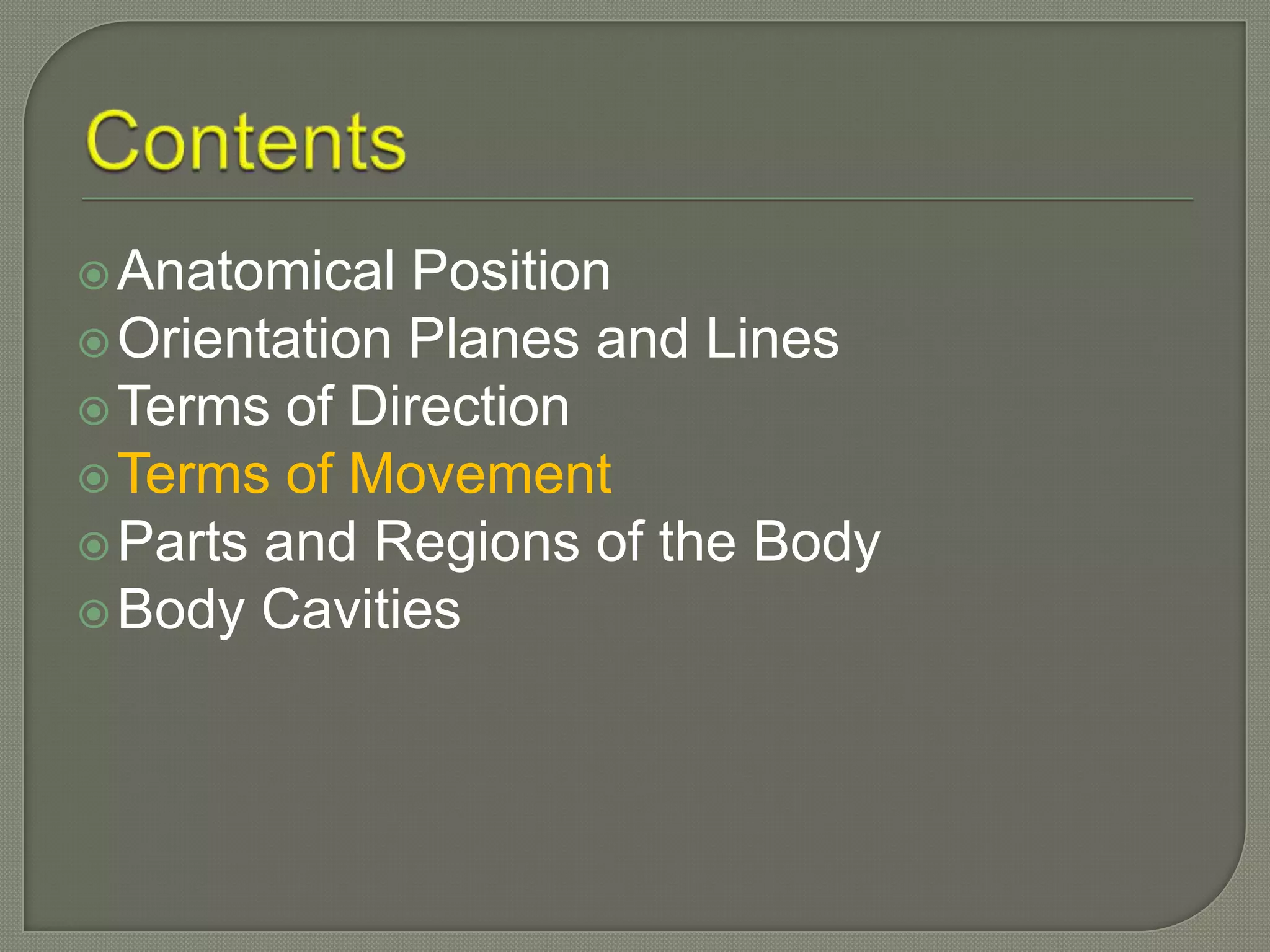 Introduction to Anatomy (Anatomical Terms) | PPTX