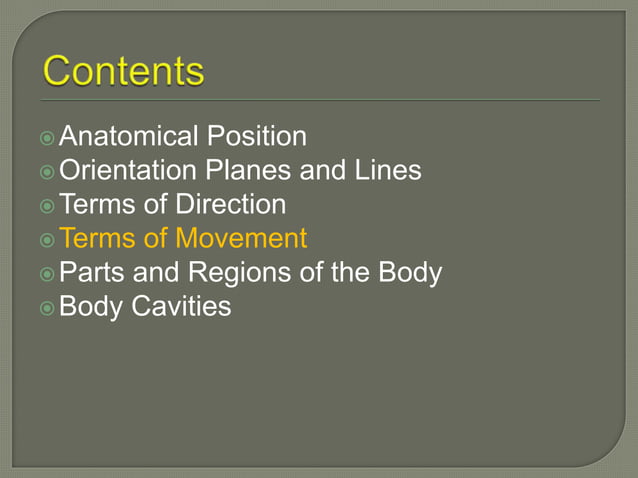 Introduction to Anatomy (Anatomical Terms) | PPTX