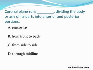 Anatomical terms medicosnotes.com