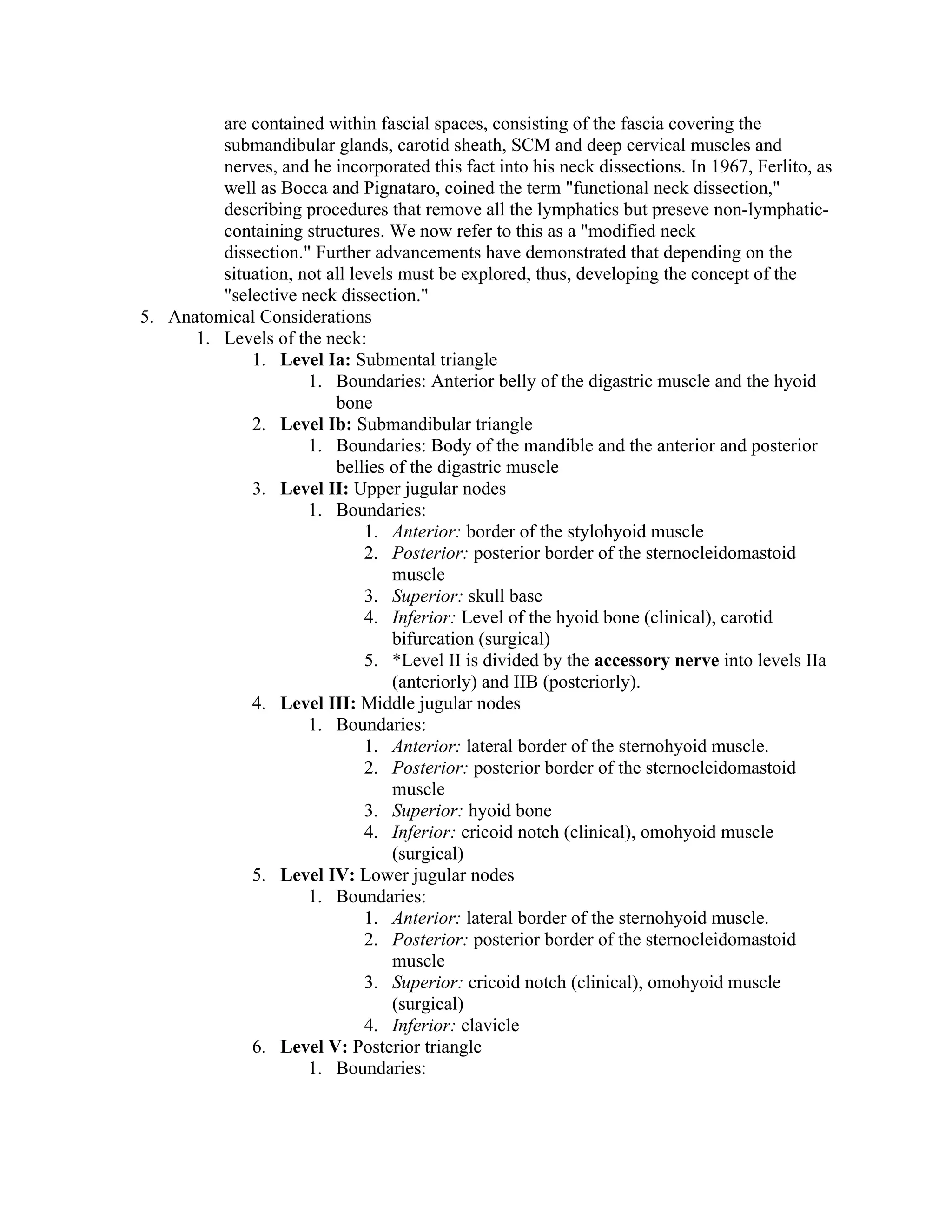 Anatomic Levels of the Neck and Selective Neck Dissection.docx