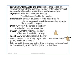 Anatomicomedical terminology ppt -by- Bitew | PDF