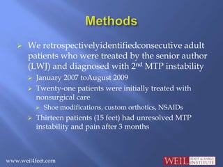 Anatomic Plantar Plate Repair | PPT