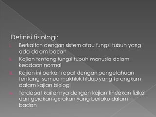 Anatomi dan fisiologi | PPTX