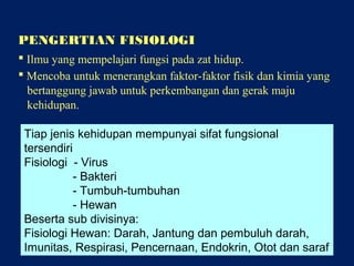 Anatomi dan fisiologi | PPT
