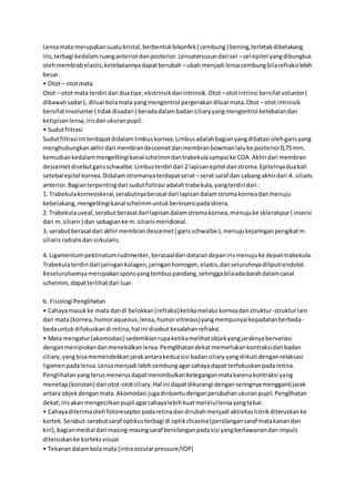 Anatomi dan fisiologi alat penglihatan | DOCX