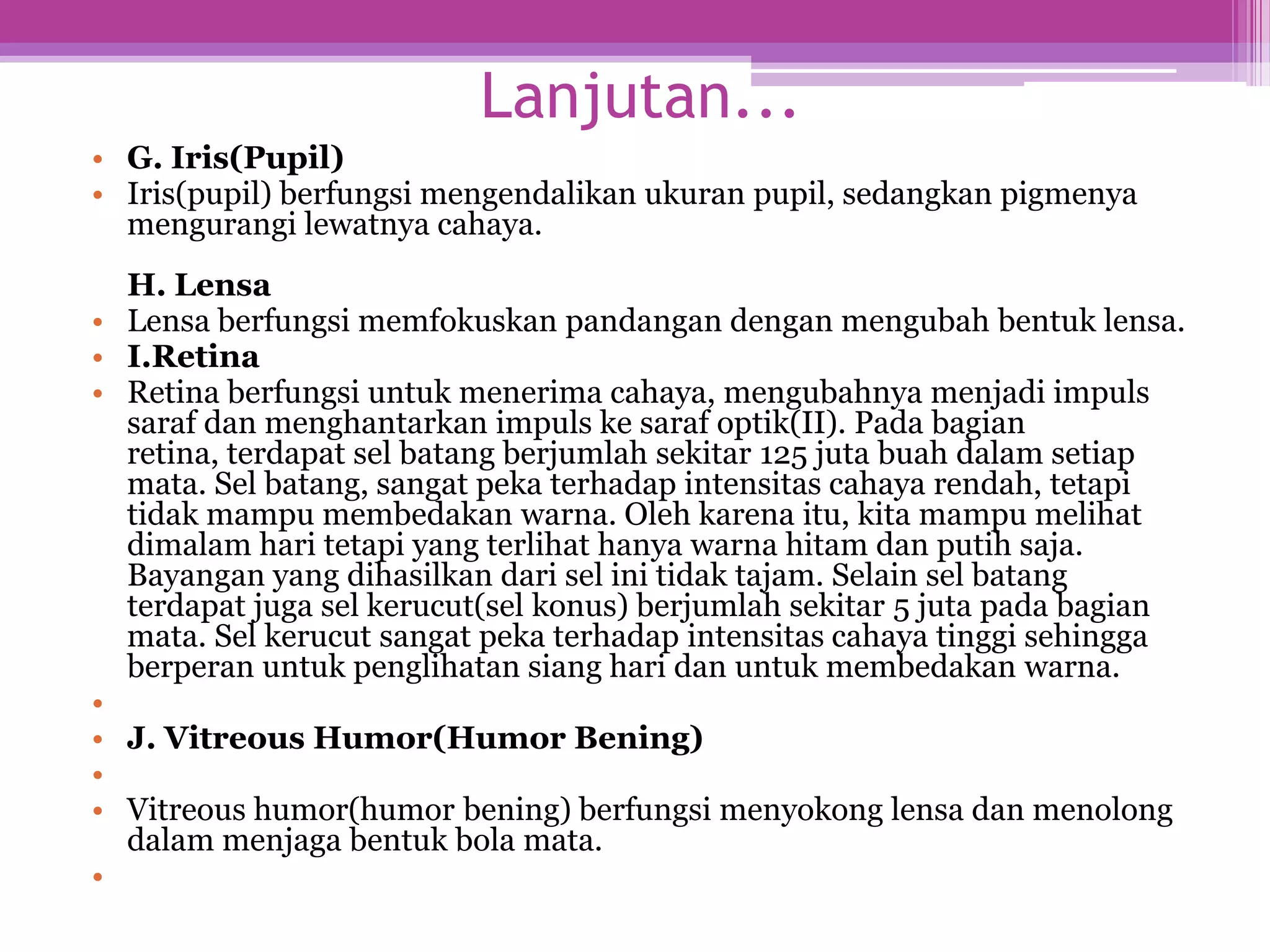 Anatomi dan fisiologi mata | PPTX