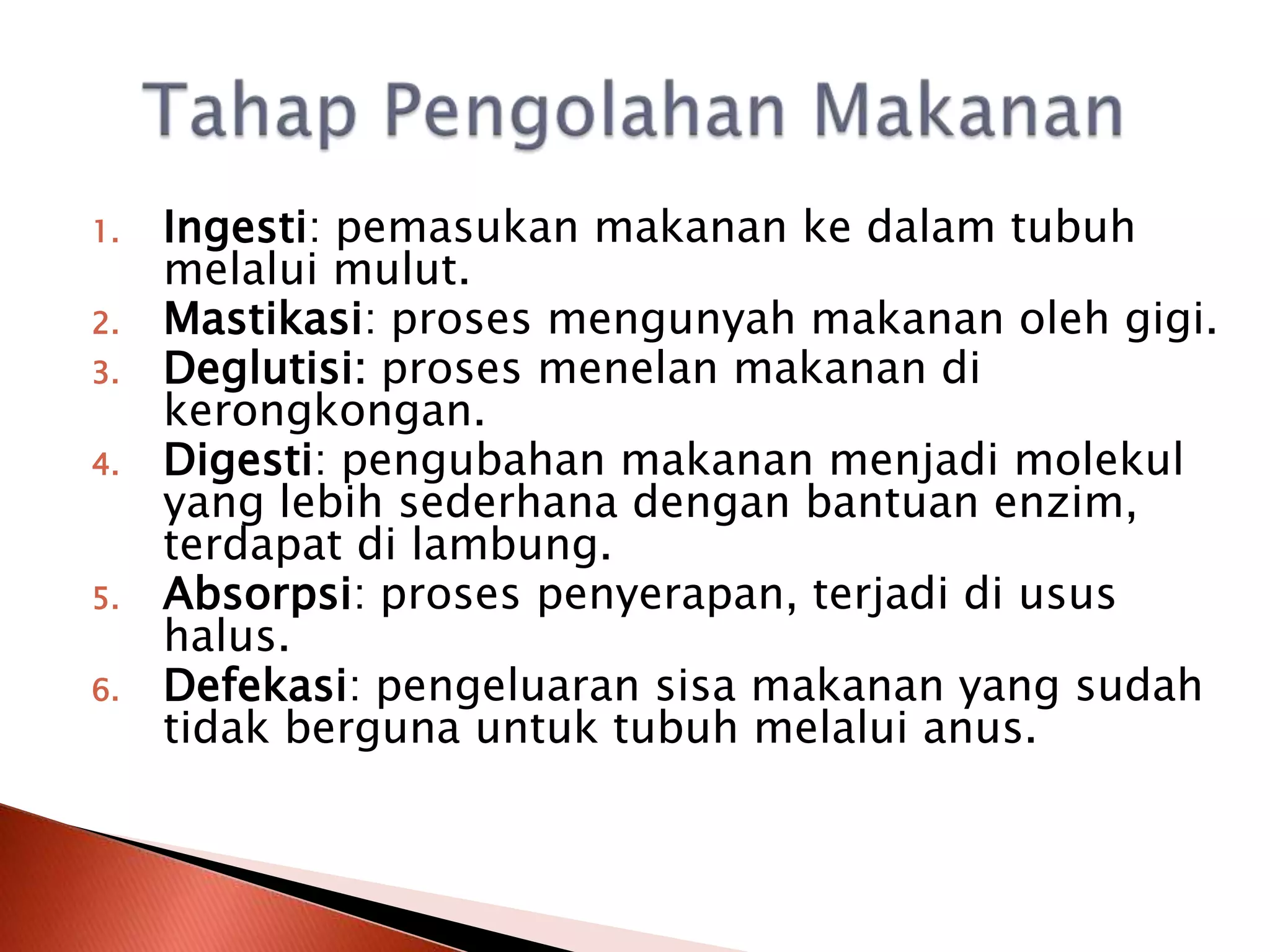 Anatomi dan fisiologi sist. pencernaan | PPTX
