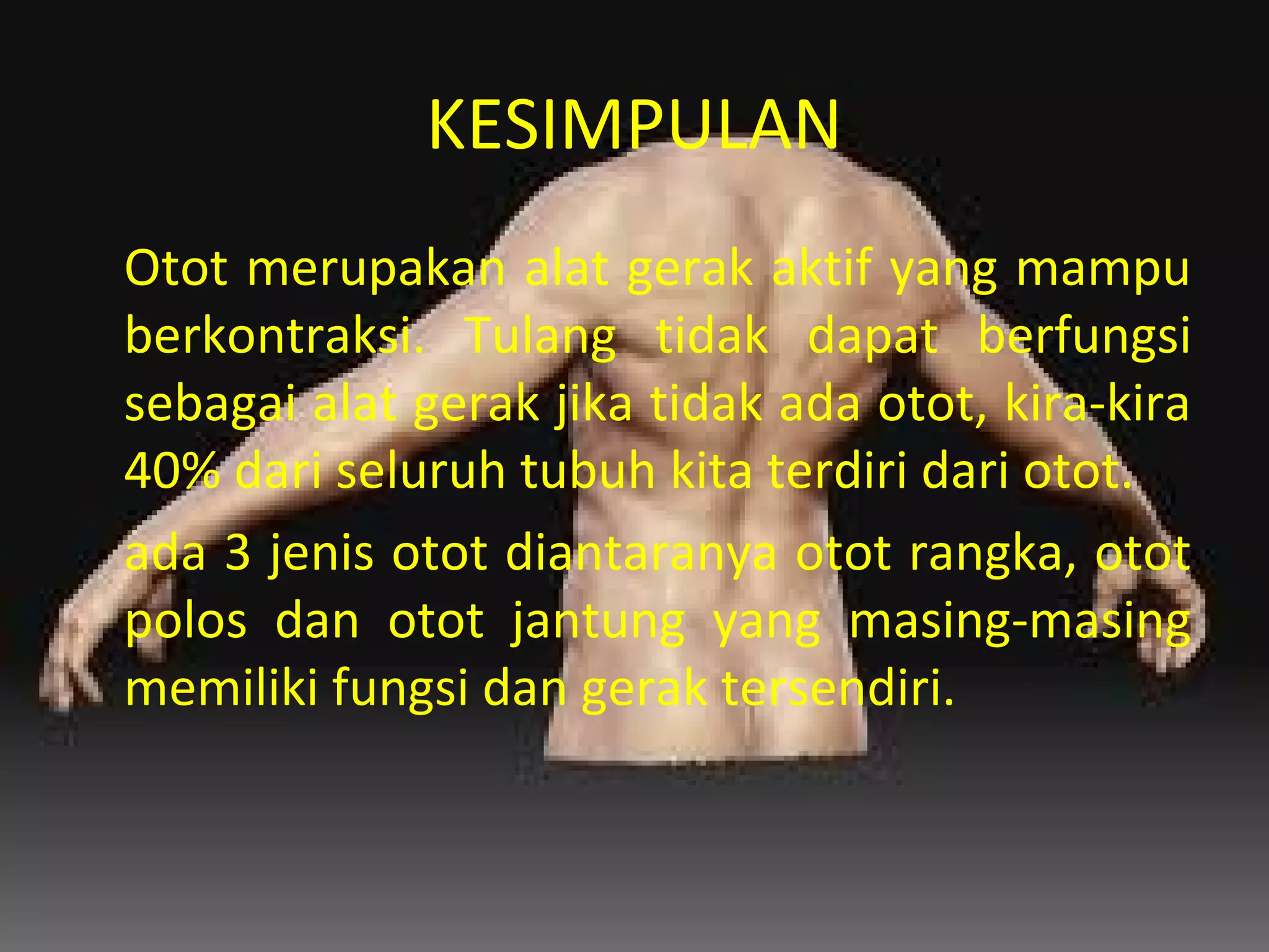 Anatomi dan fisiologi sistem otot | PPT