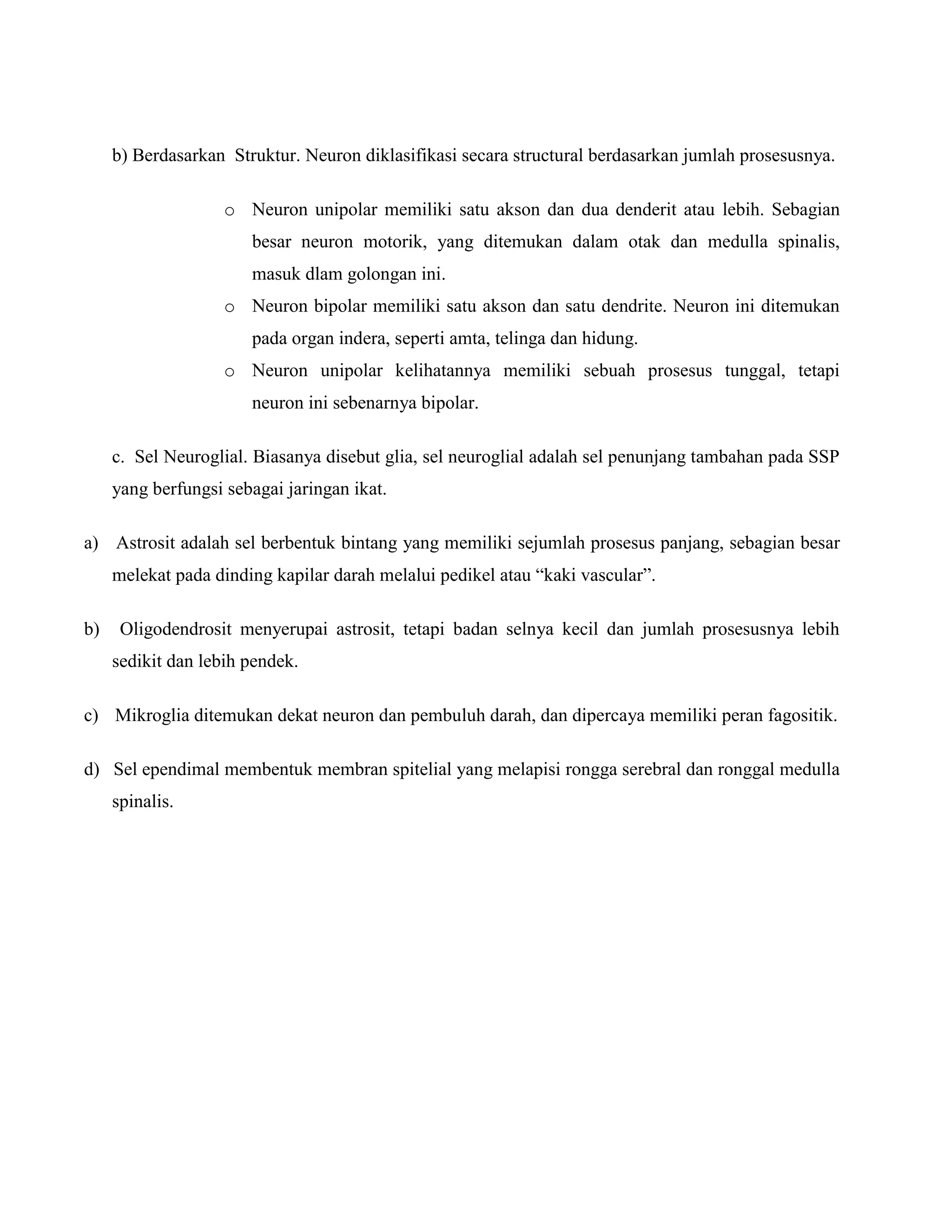 Anatomi dan fisiologi sistem persyarafan | DOCX