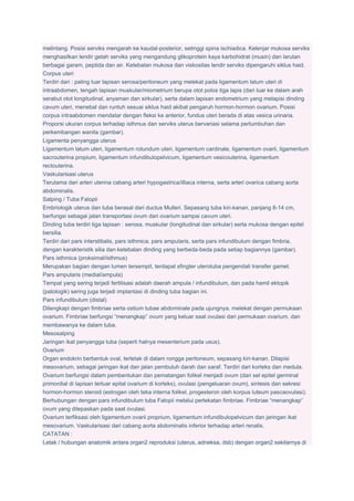 Anatomi dan fisiologi sistem reproduksi wanita | PDF