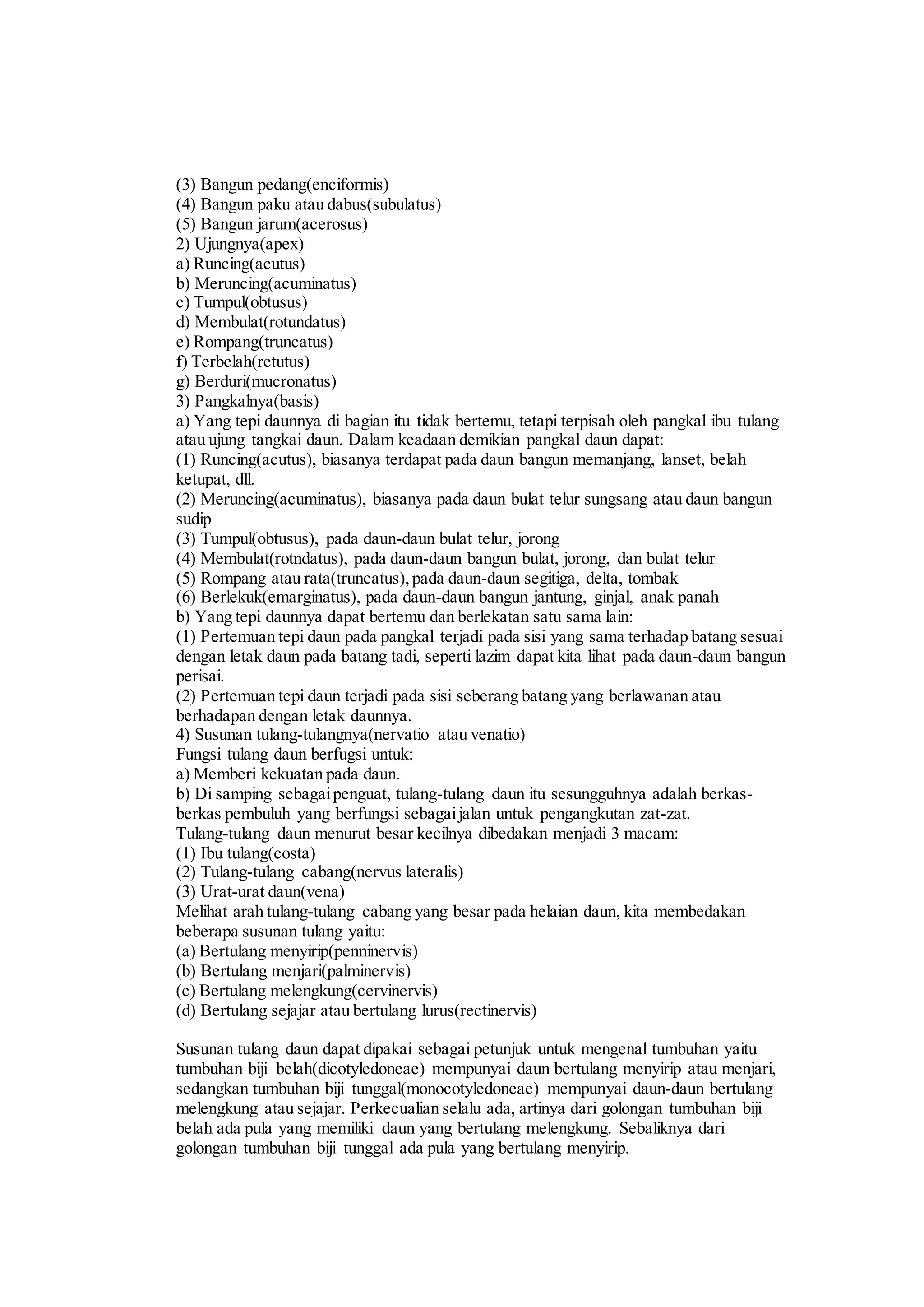 Anatomi dan morfologi tumbuhan | DOCX