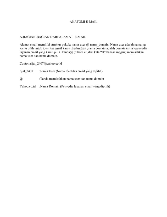 Anatomi email | DOCX