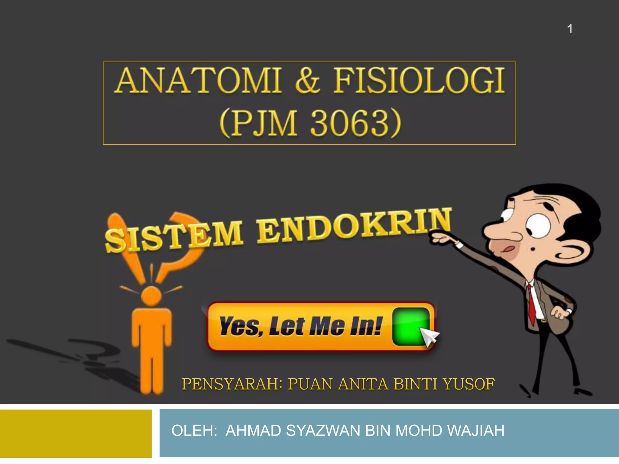 Anatomi & fisiologi - endocrine system | PPTX