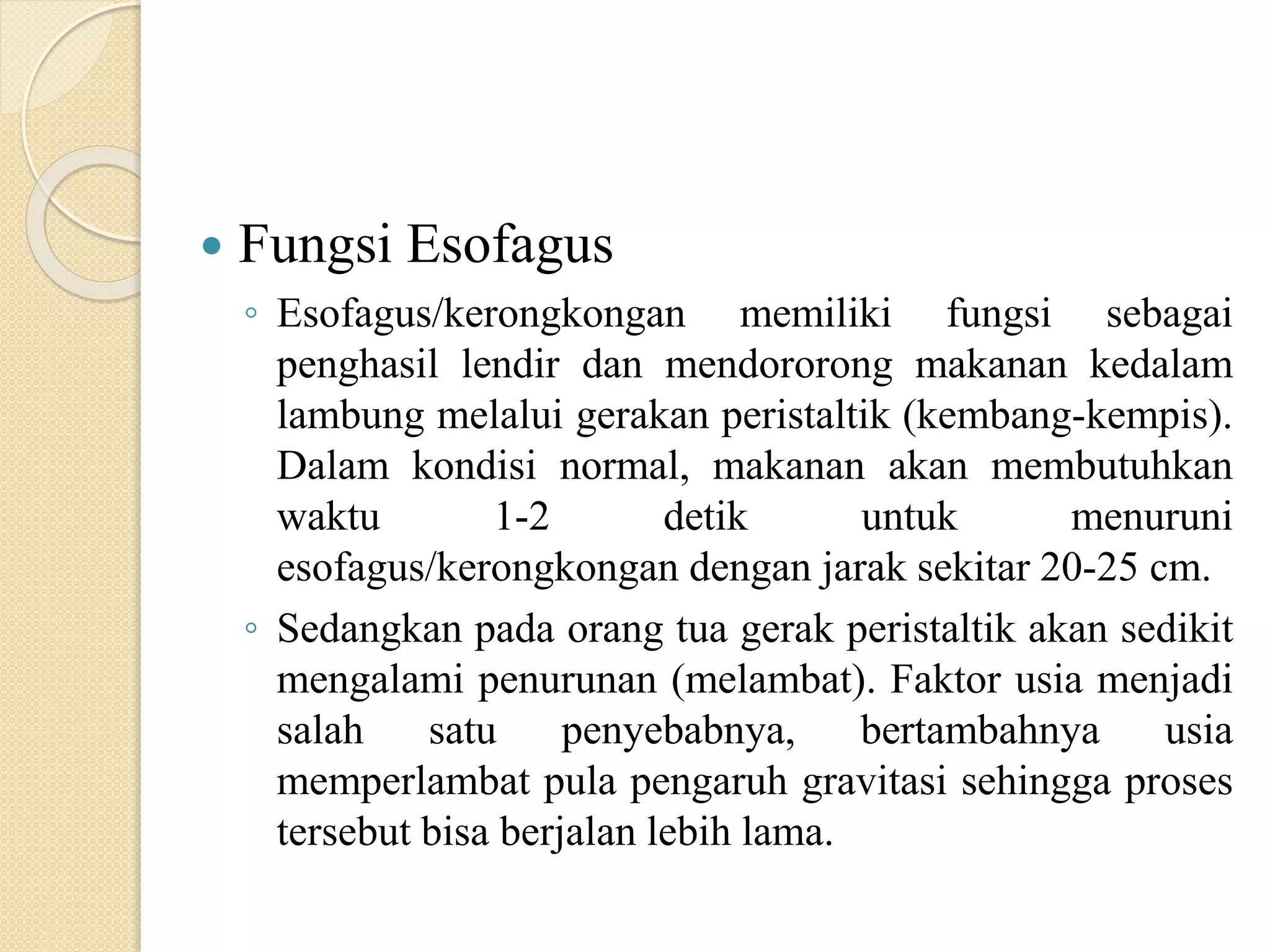 Anatomi fisiologi faring dan esofagus | PPTX