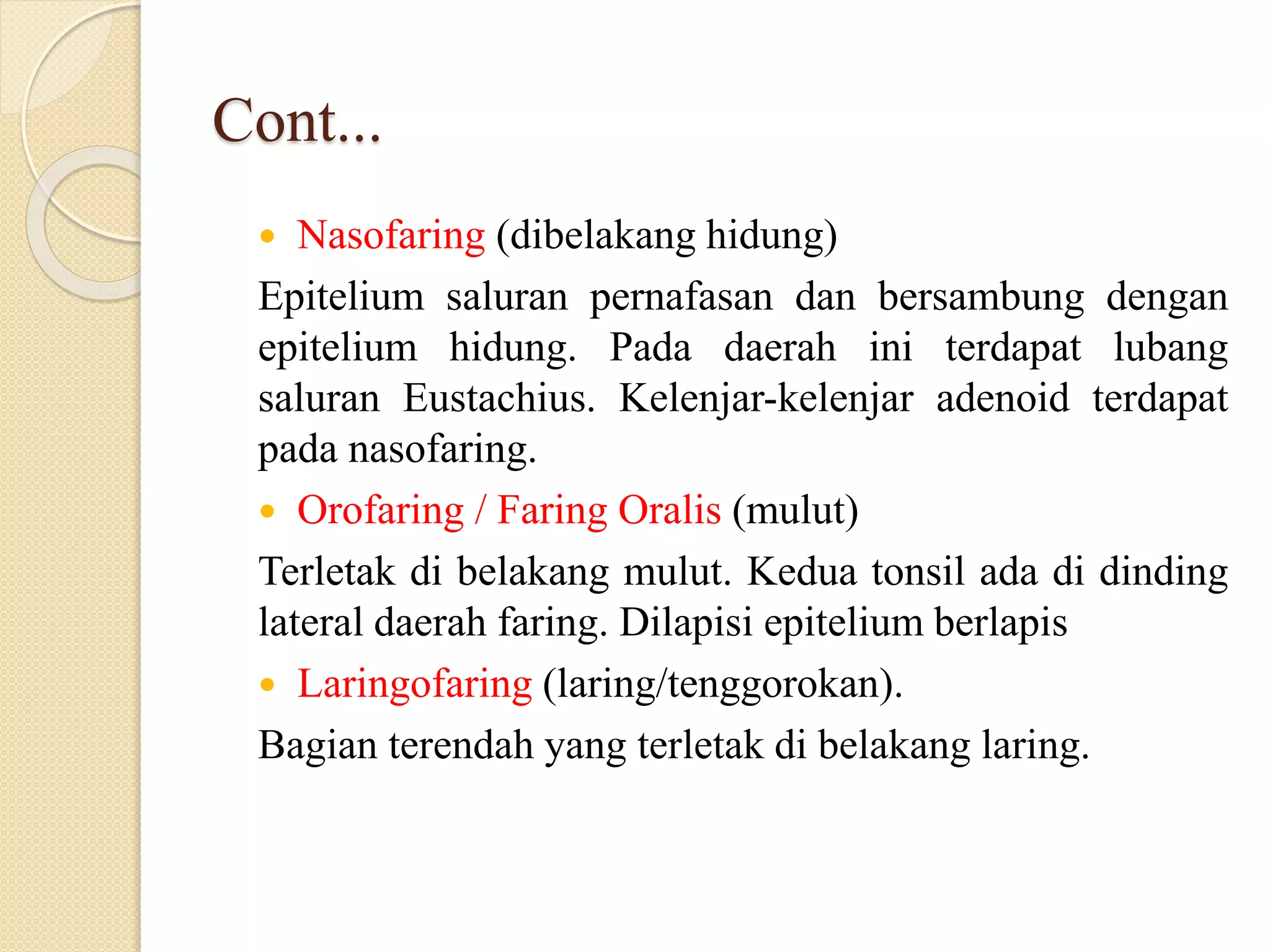 Anatomi fisiologi faring dan esofagus | PPTX