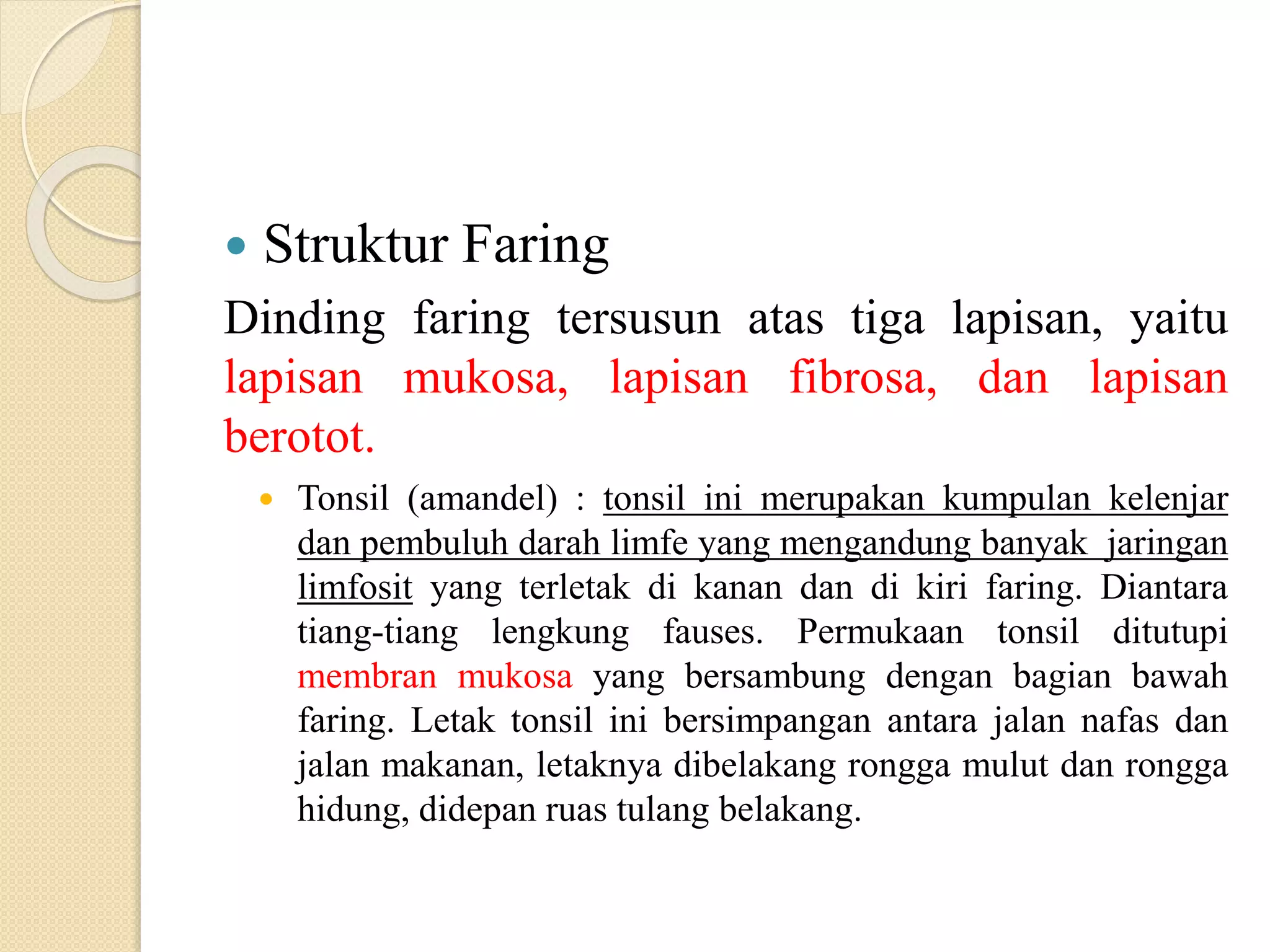 Anatomi fisiologi faring dan esofagus | PPTX