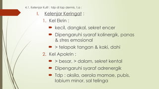 Materi anatomi dan fisiologi sistem integumentum | PPTX